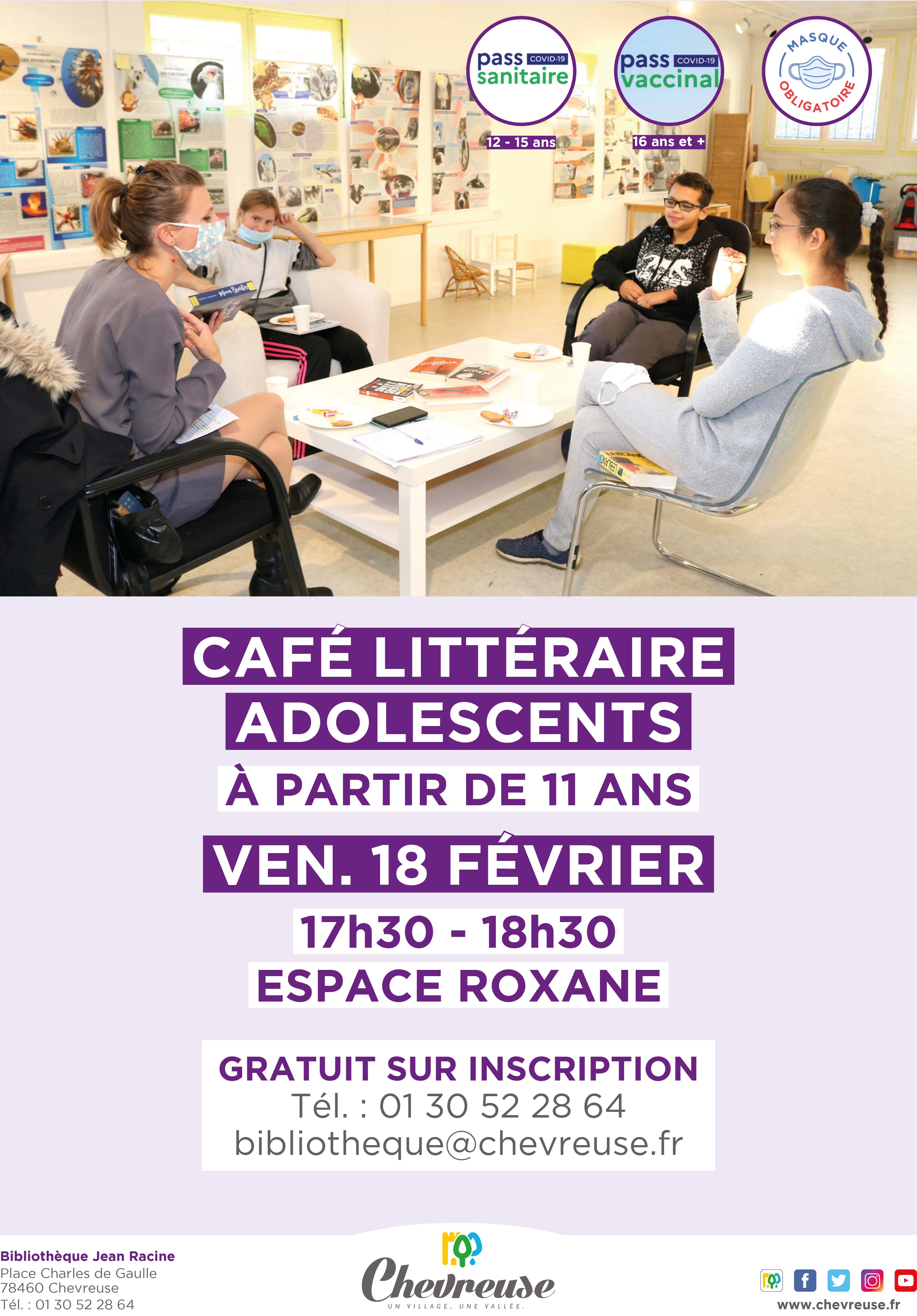 Café littéraire adolescents